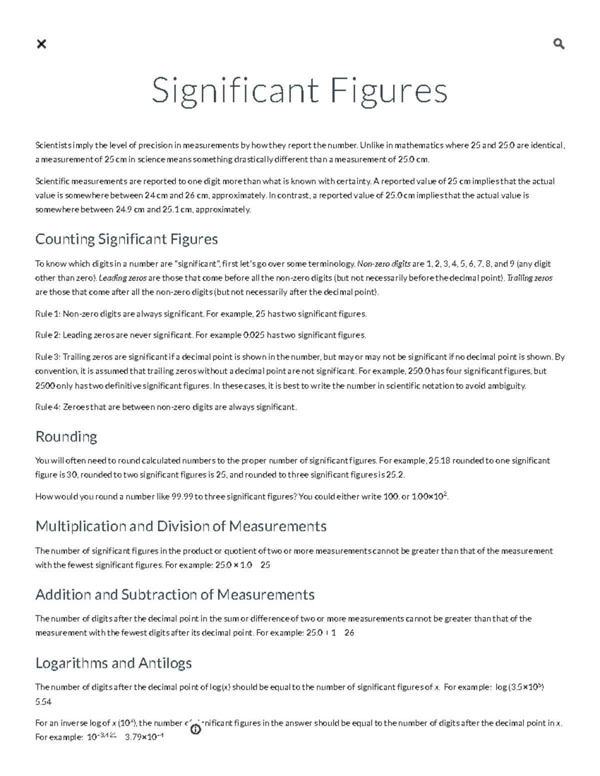 Chempendix - Significant Figures - Significant Figures Scientists imply ...