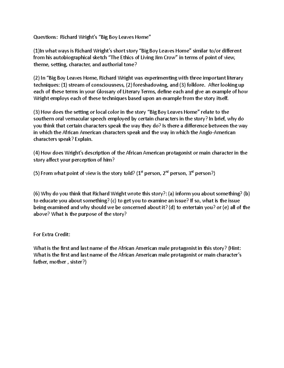 Richard Wright Questions 2 35420 f3e0f5cde284296 d245b4962624 ...