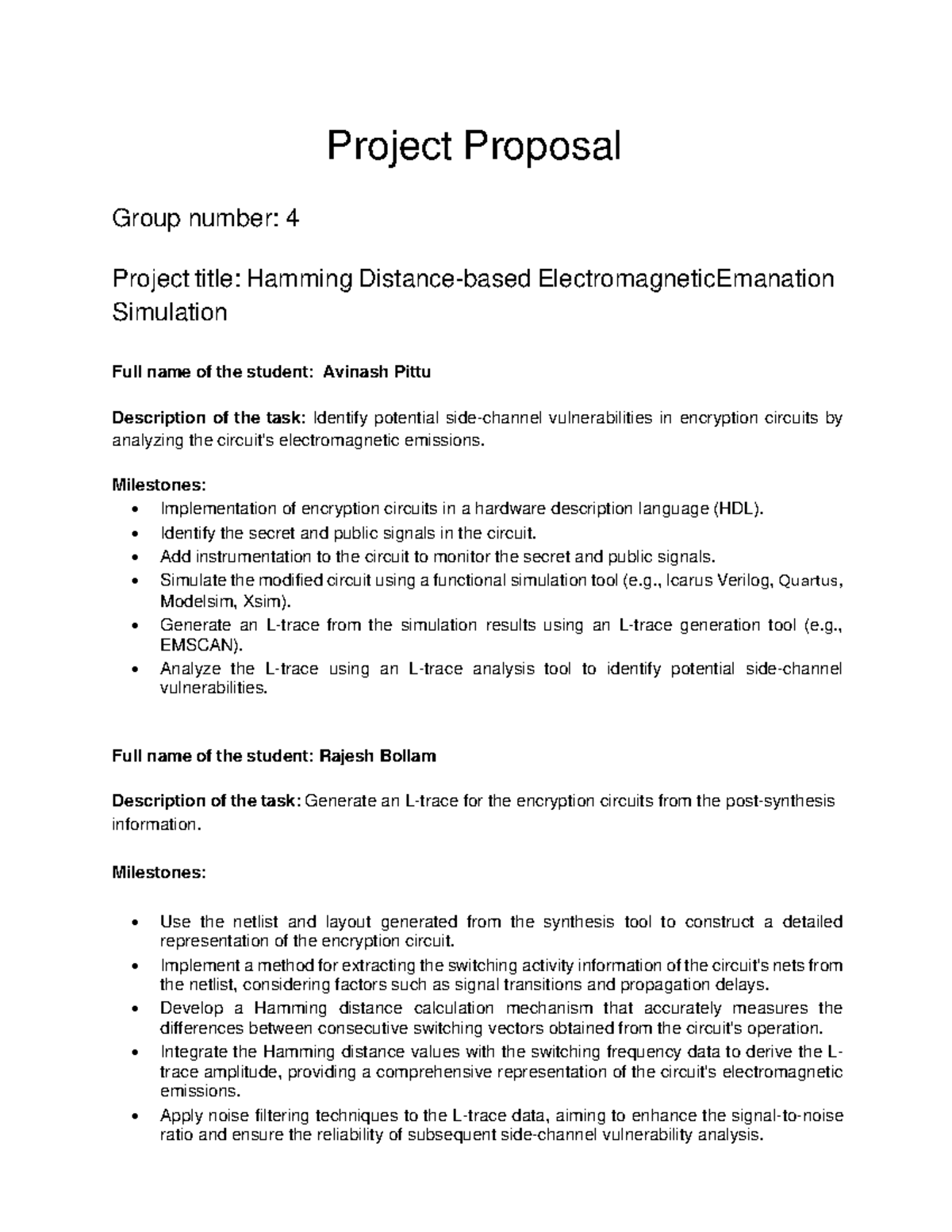 Group 4 Project Proposal - Project Proposal Group number: 4 Project ...