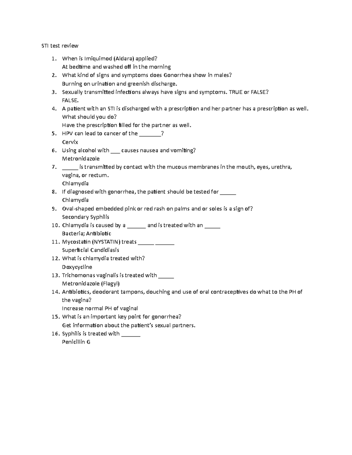 STI test review - n/a - STI test review When is Imiquimod (Aldara ...