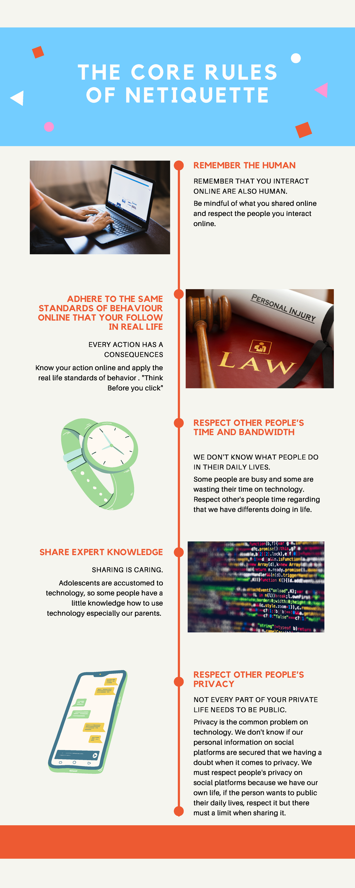 The Core Rules of Netiquette practical 101 - THE CORE RULES OF NETIQUETTE RESPECT OTHER PEOPLE’S ...