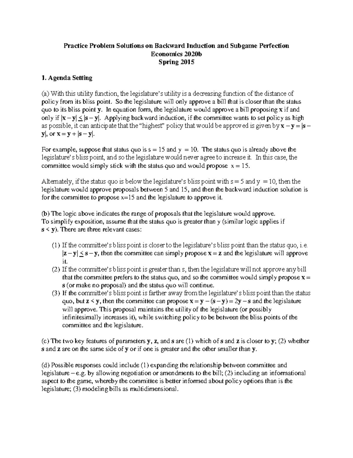 Practical Solutions to Practice Problems Spring 2015 -2020B - Practice ...