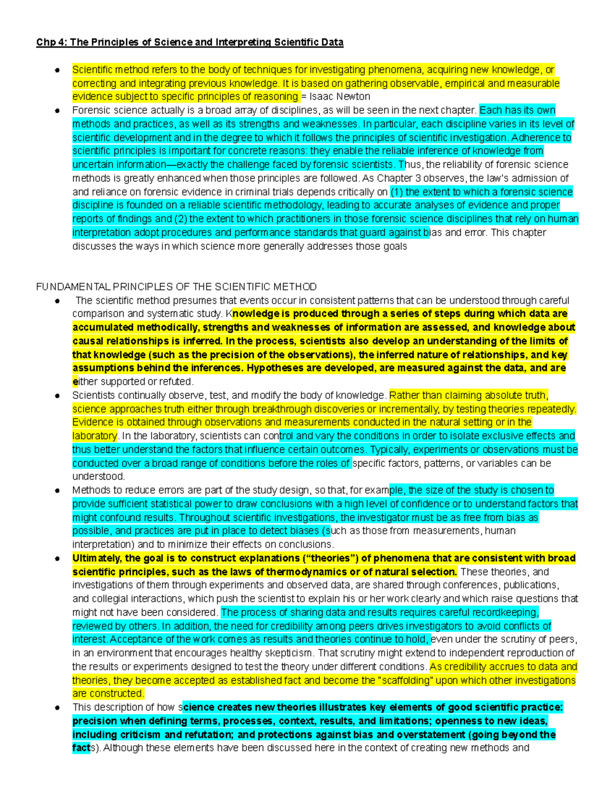 NRC Chapter 4 - Chp 4: The Principles of Science and Interpreting ...
