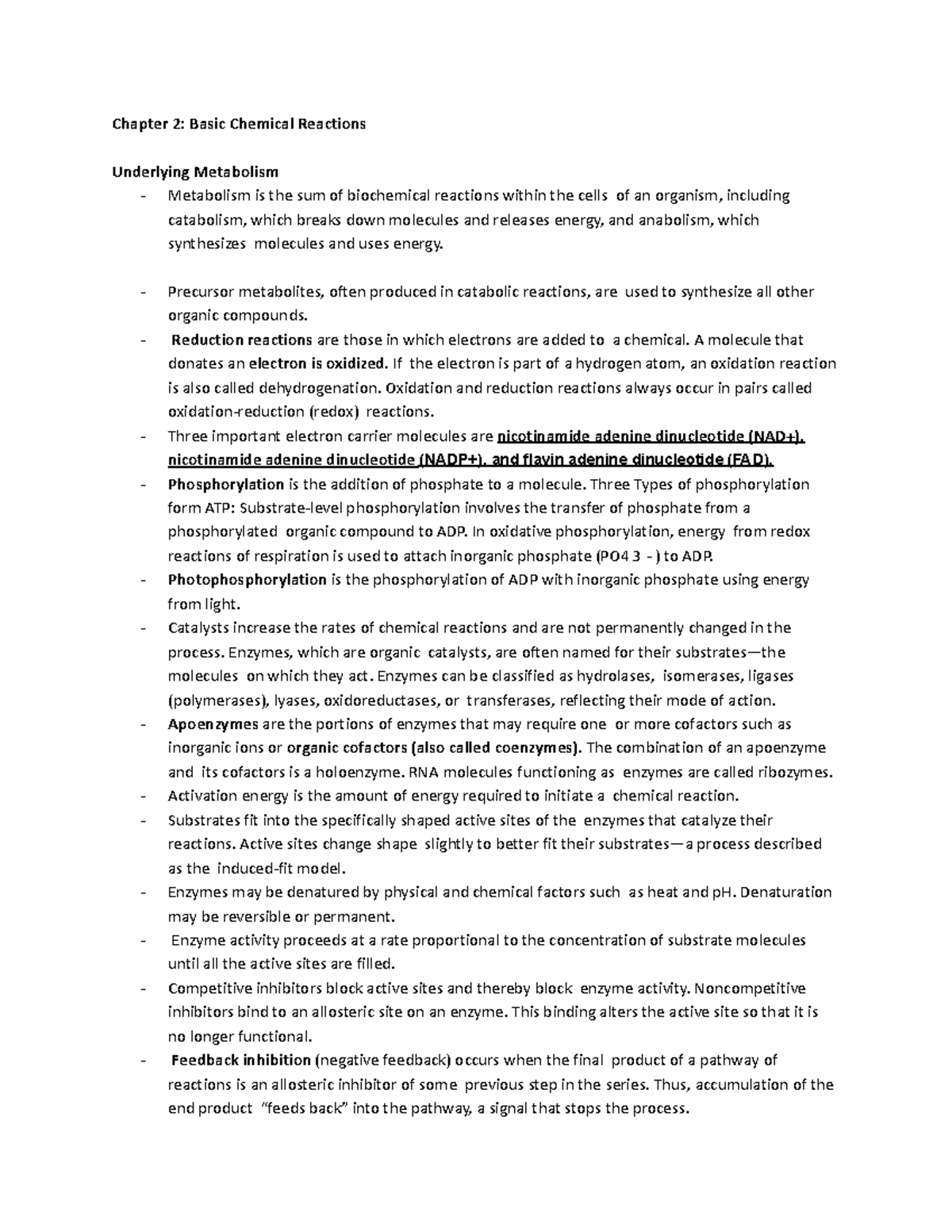 Chap 2- Basic Chemical Reactions - Chapter 2: Basic Chemical Reactions ...