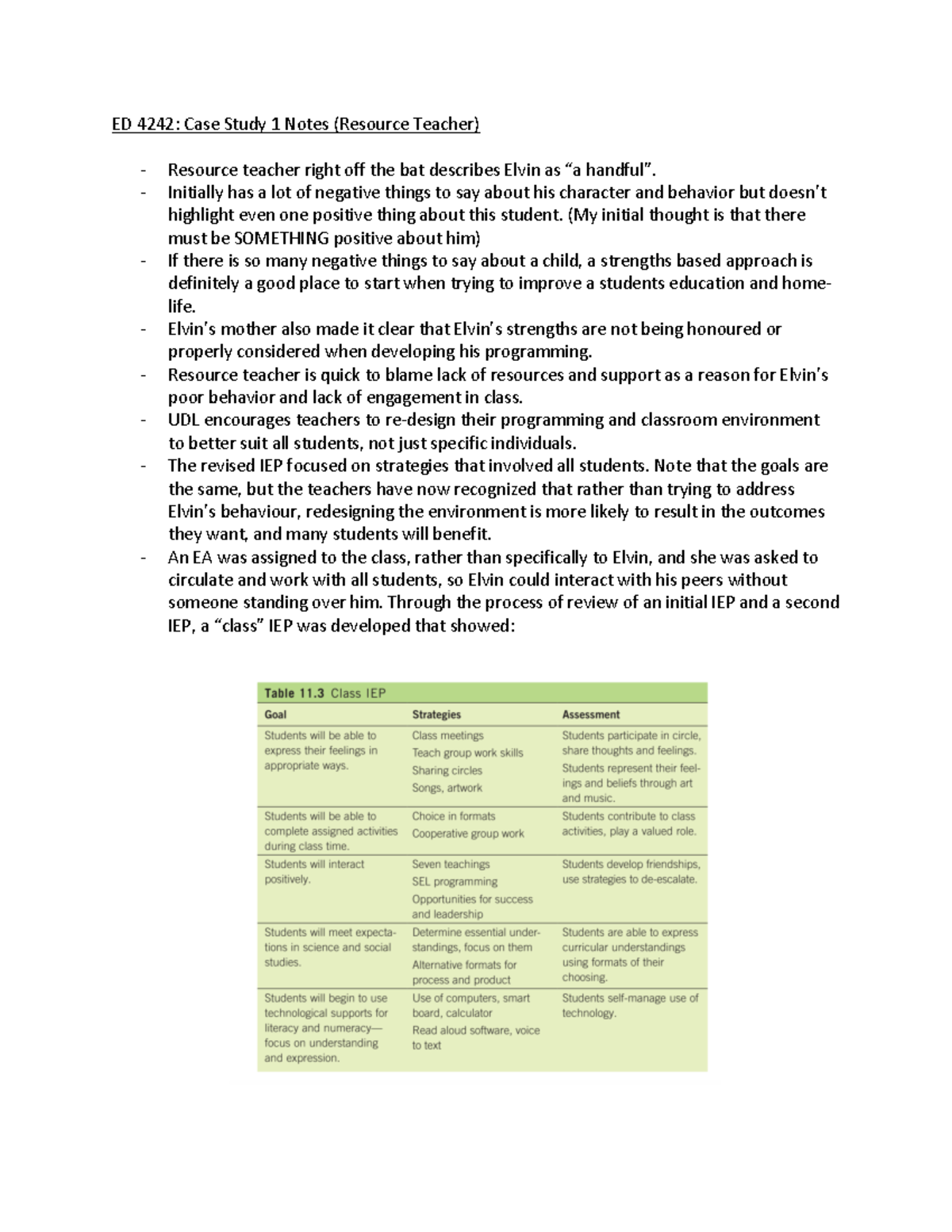 ED 4242 Case Study 1 Notes - ED 4242: Case Study 1 Notes (Resource ...