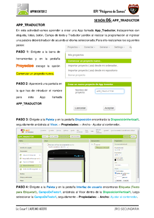 2ro de secundaria MAT estudiantes - enseñanza Teléfonos: 929 634 961 ...