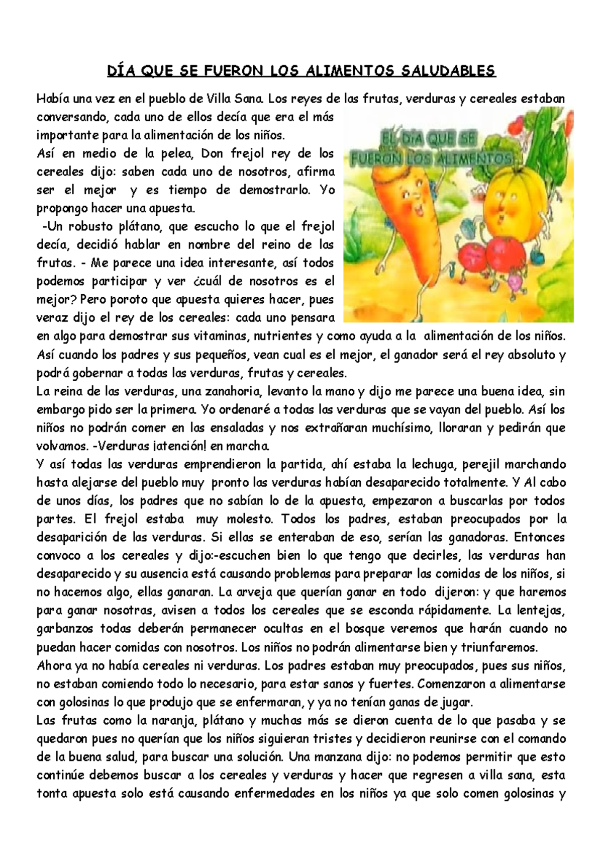 DÍA QUE SE Fueron LOS Alimentos Saludables - DÍA QUE SE FUERON LOS ...