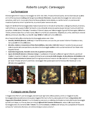 Roberto Longhi - Caravaggio - ROBERTO LONGHI CARAVAGGIO CARAVAGGIO Dal ...