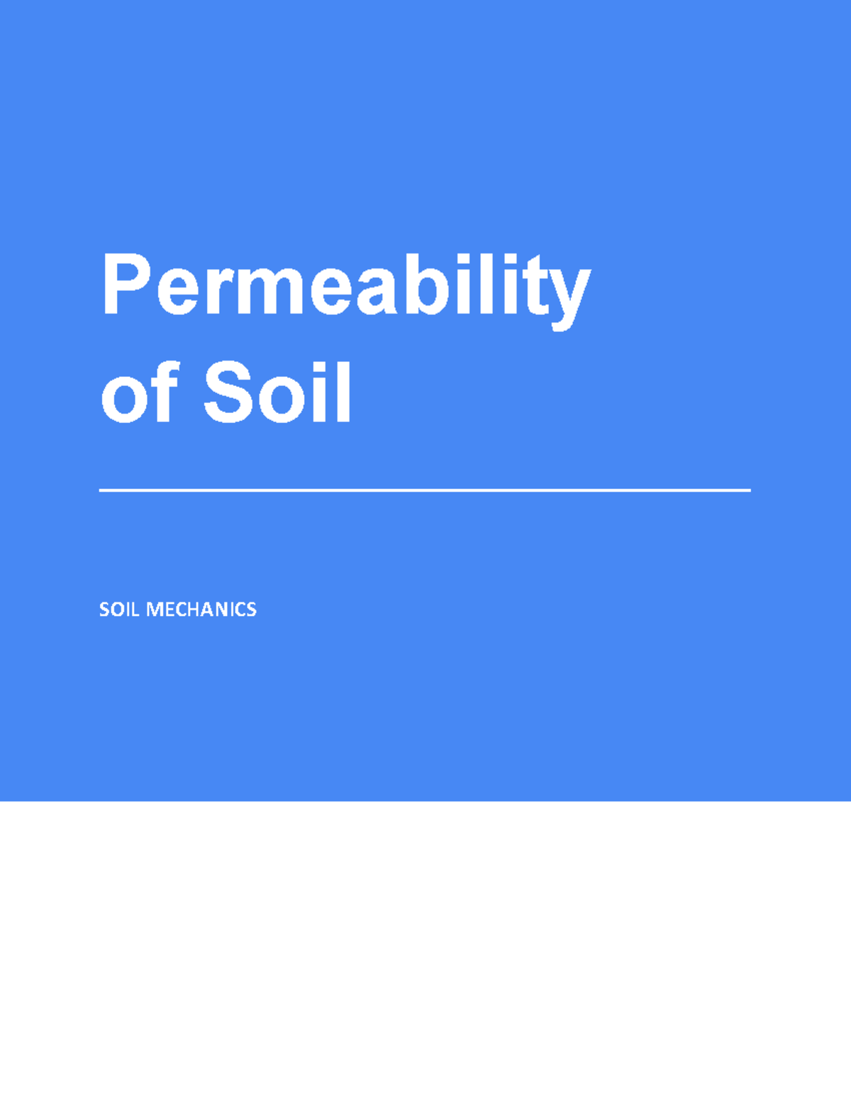 Permeability of Soil - Copyright © 2014-2020 TestBook Edu Solutions Pvt ...