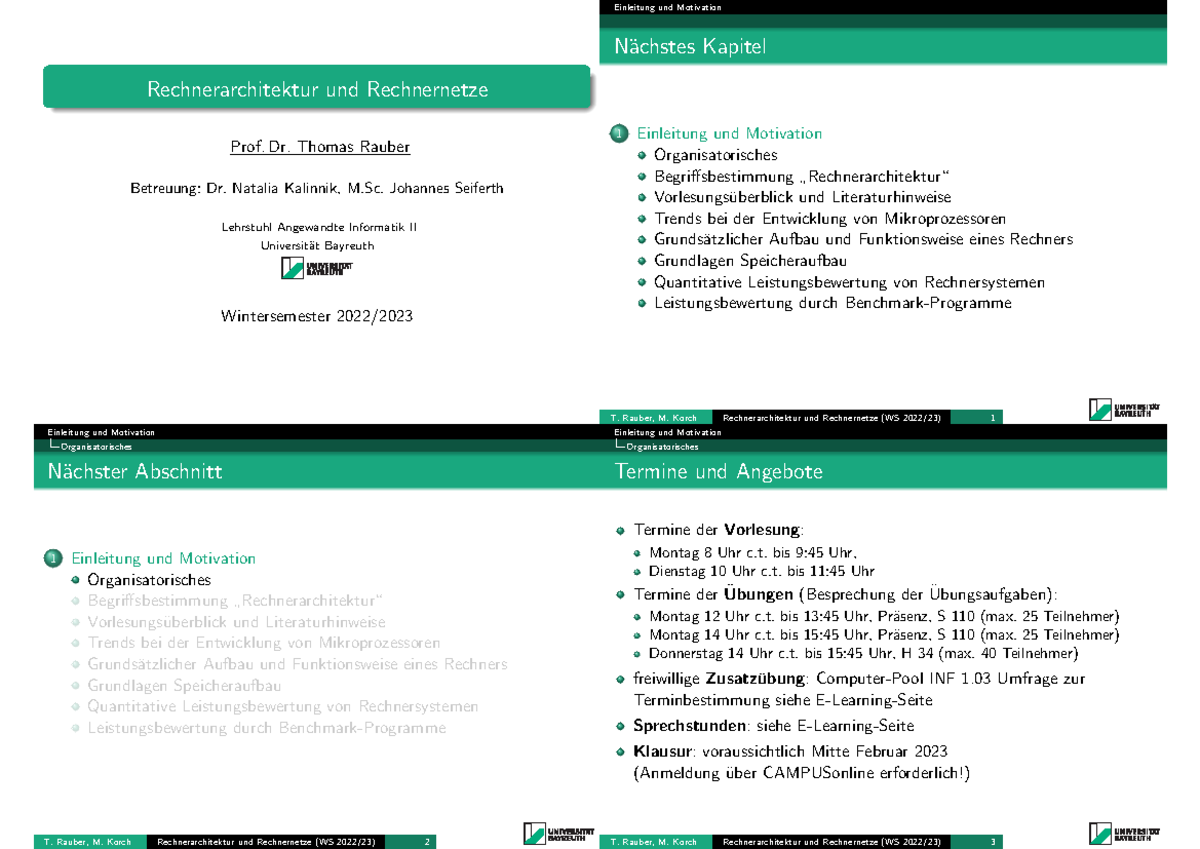Rarn kap1 - WS 22/23 - Rechnerarchitektur und Rechnernetze Prof. Dr ...