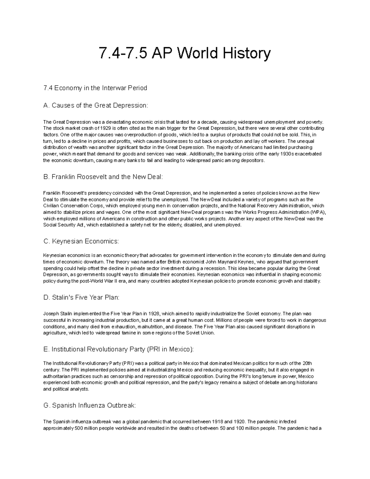 7.4-7.5 AP World History - Google Docs - 7.4-7 AP World History 7 ...