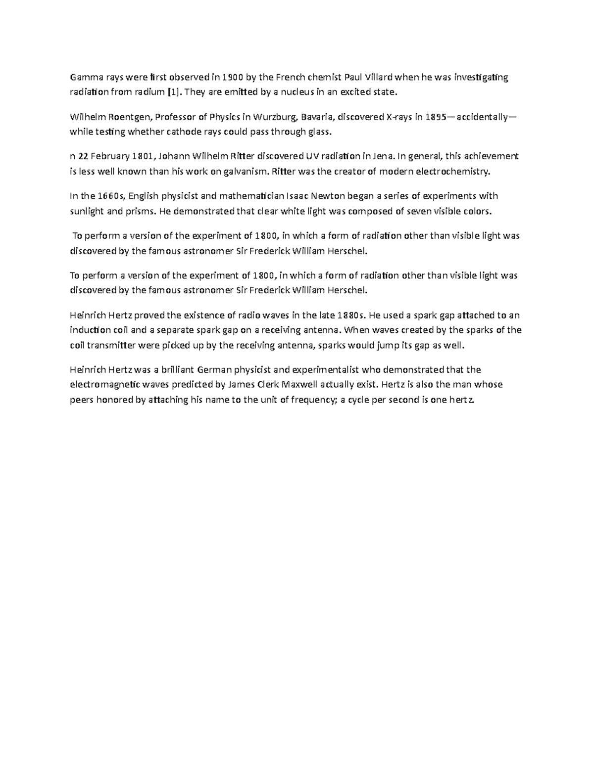 EMS history - The electromagnetic spectrum timeline of who discovered ...