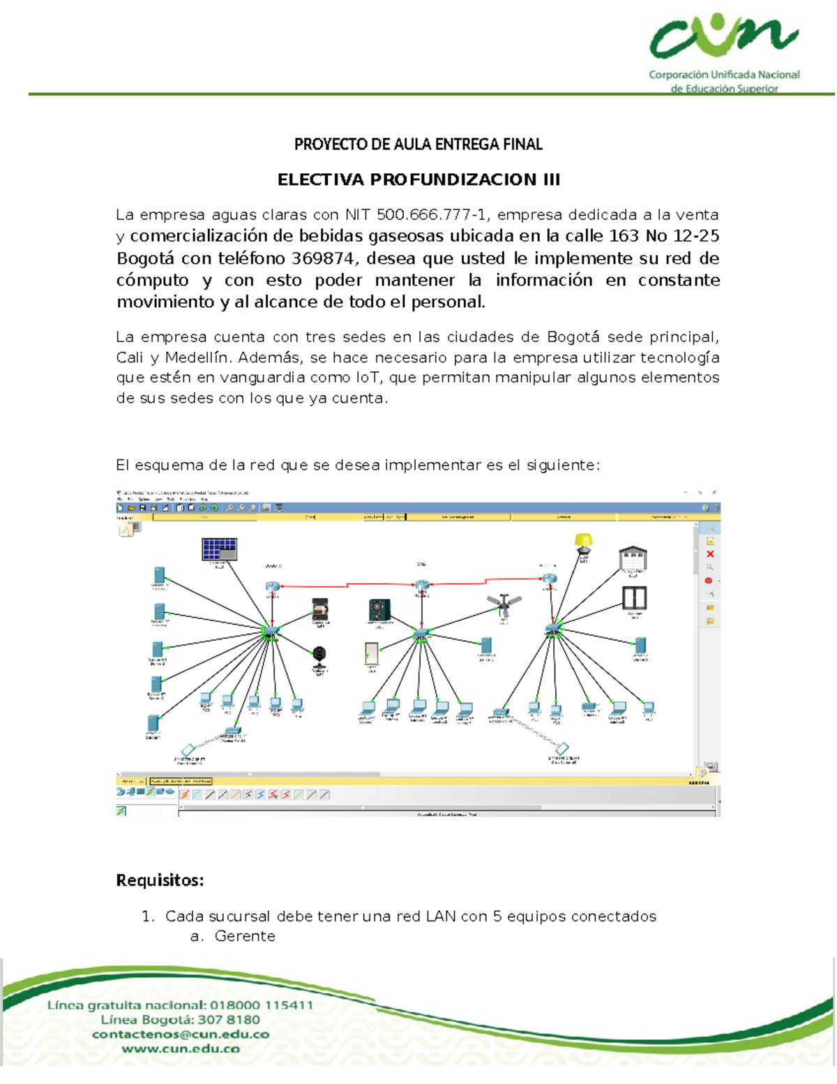 ACA Electiva de Profundizacion III - PROYECTO DE AULA ENTREGA FINAL ELECTIVA PROFUNDIZACION III ...