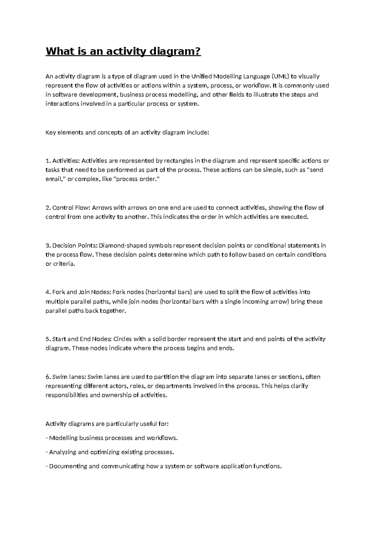 Salik - Project related - What is an activity diagram? An activity ...