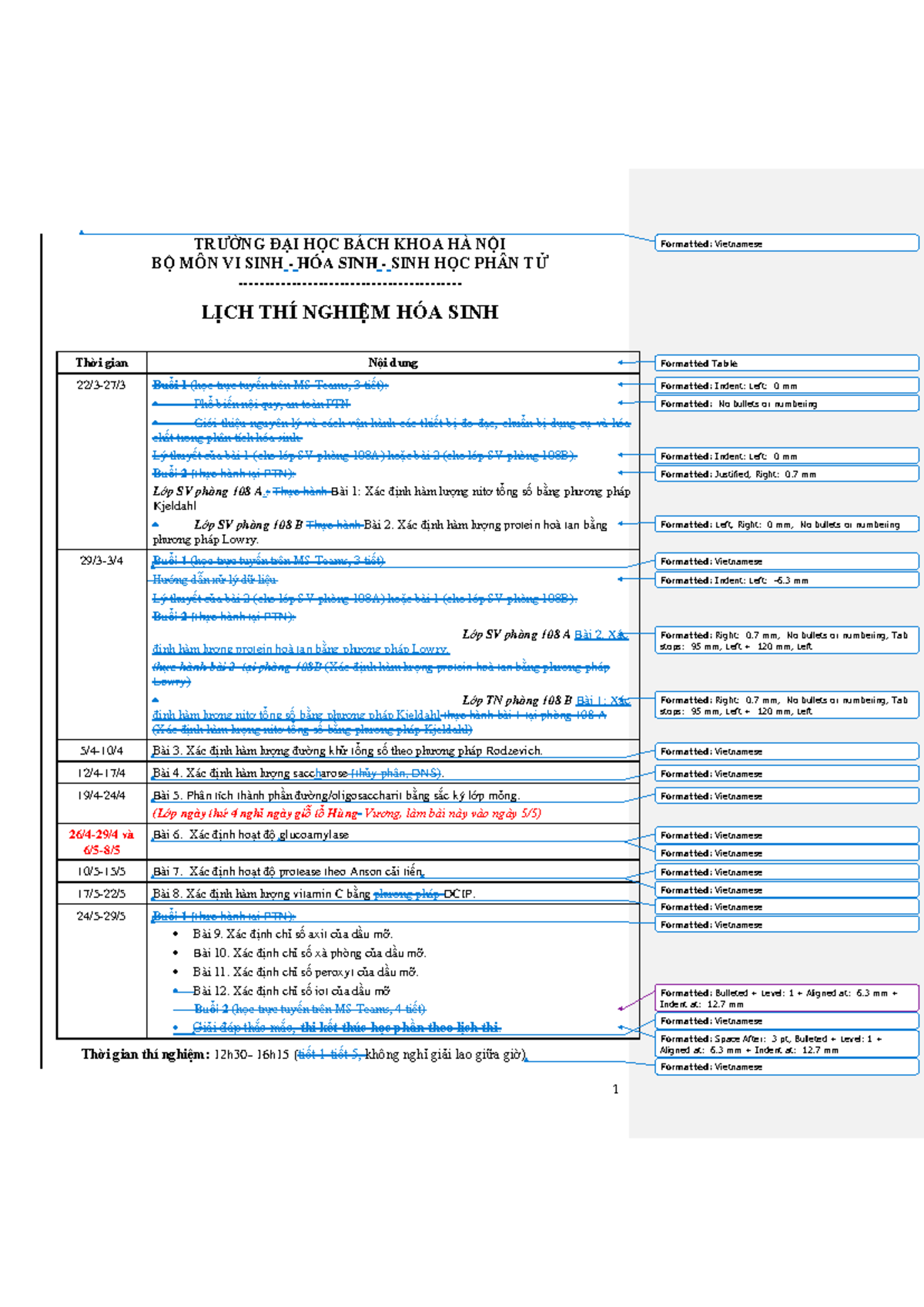 Thí nghiệm Hóa sinh 2021 final - TRƯỜNG ĐẠI HỌC BÁCH KHOA HÀ NỘI BỘ MÔN ...