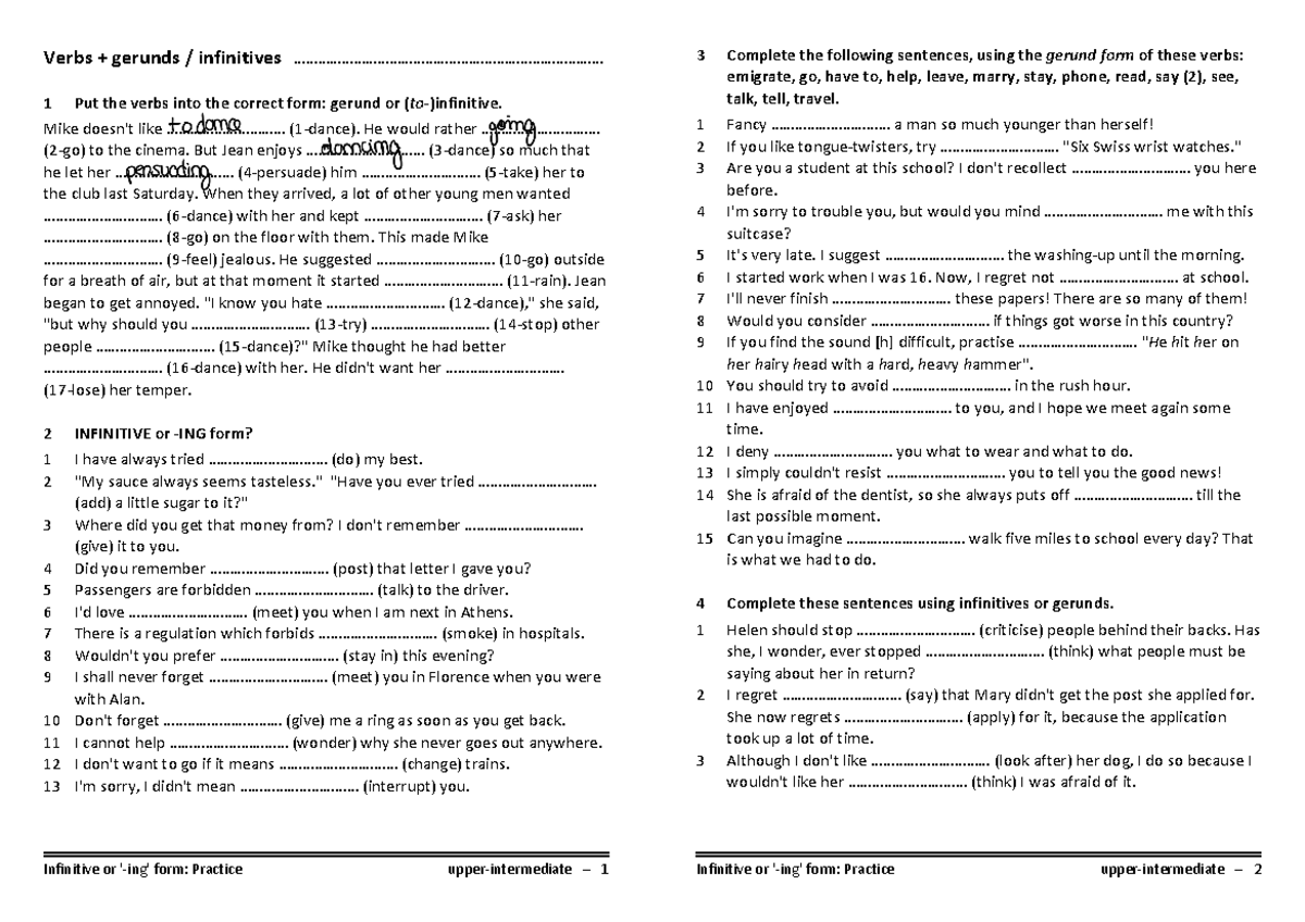 Vdocuments - exercicios para praticar a gramatica ingles - Verbs ...