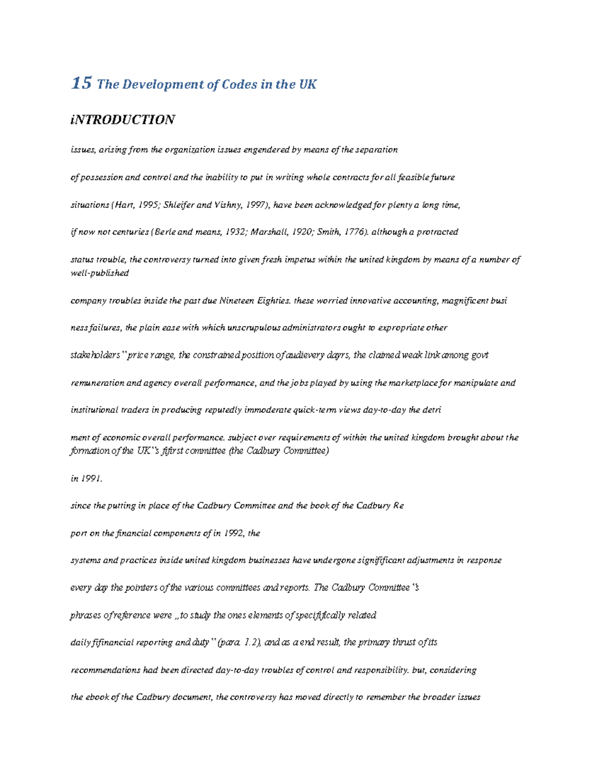 15 The Development of Codes in the UK - although a protracted status ...