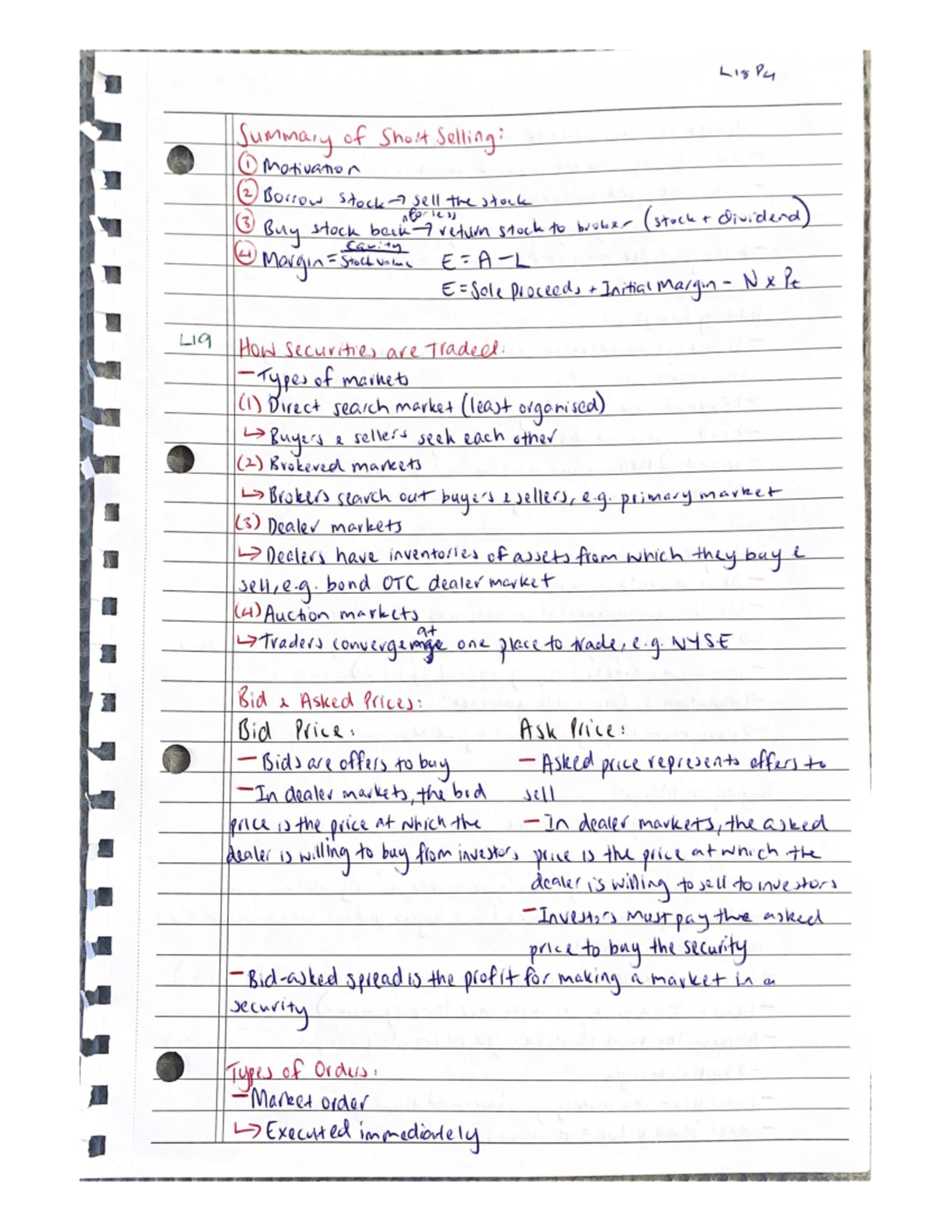 Lecture 19 Notes - Introduction to Investments - Studocu