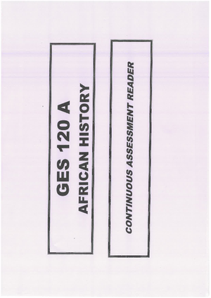 GES 120 C - Continues Assessment 6 - Cover Page Initials and Surname: S ...