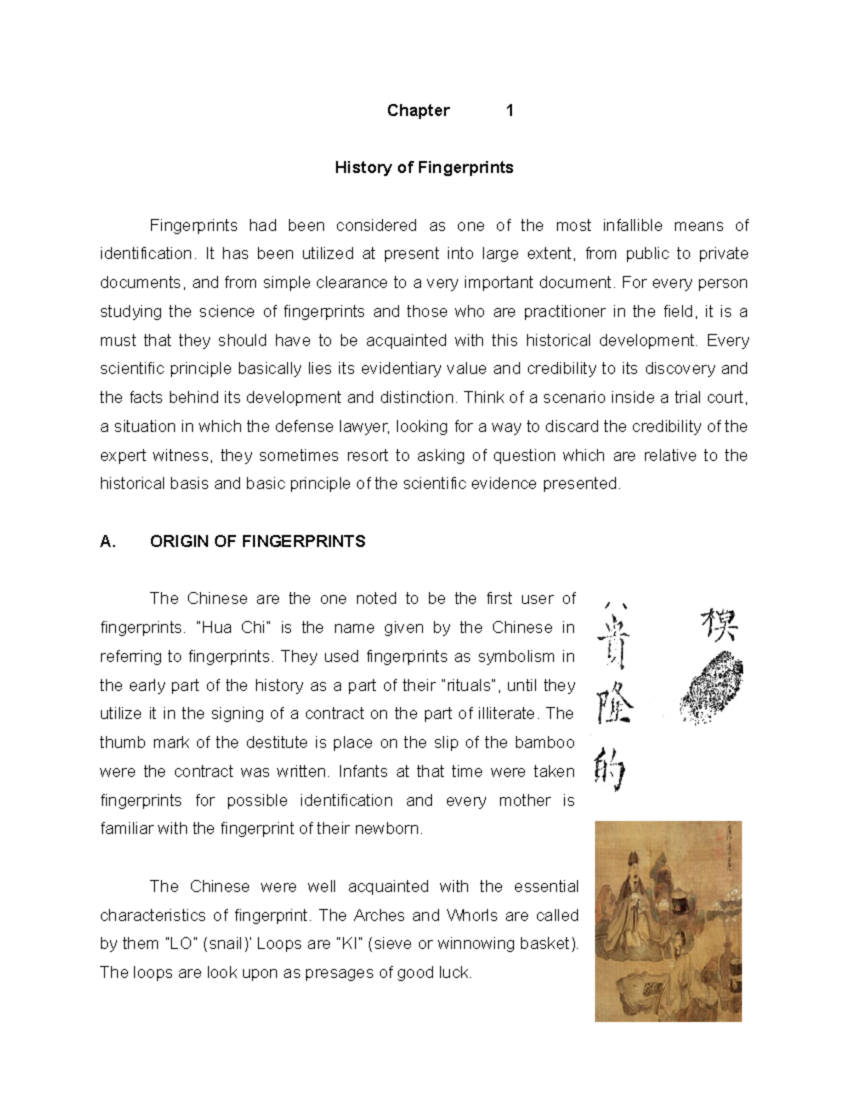Science of Fingerprints converted - Chapter 1 History of Fingerprints ...