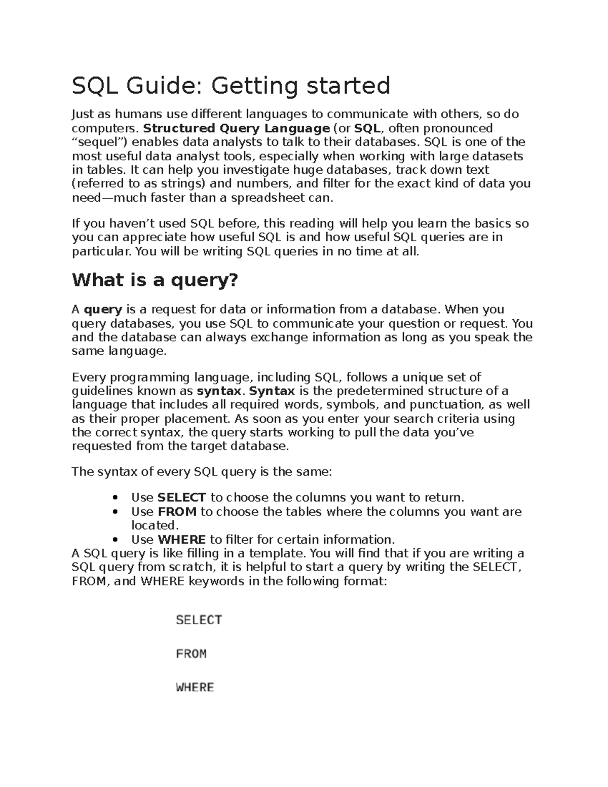 Sql notes - this is a course material of international business at ...