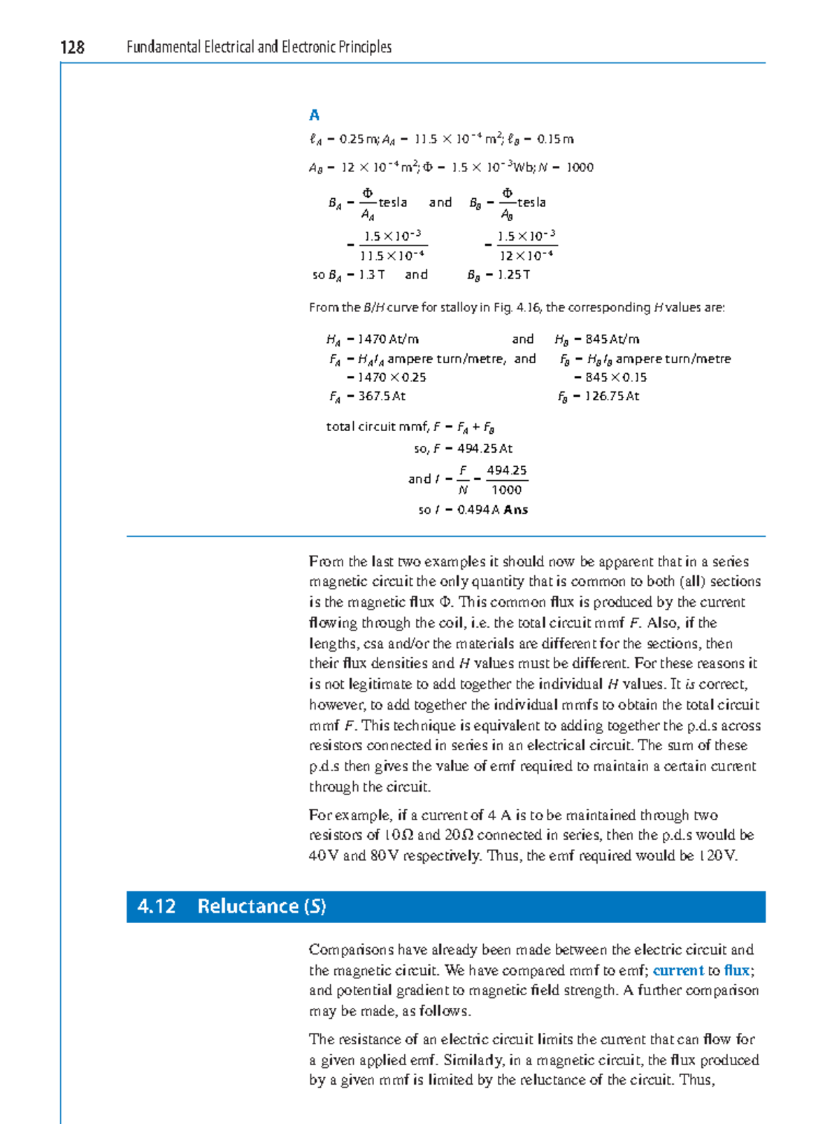 Abc-15 - Jfnajfnjlanljn - 128 Fundamental Electrical and Electronic Principles A A 0 m; AA 11 ...