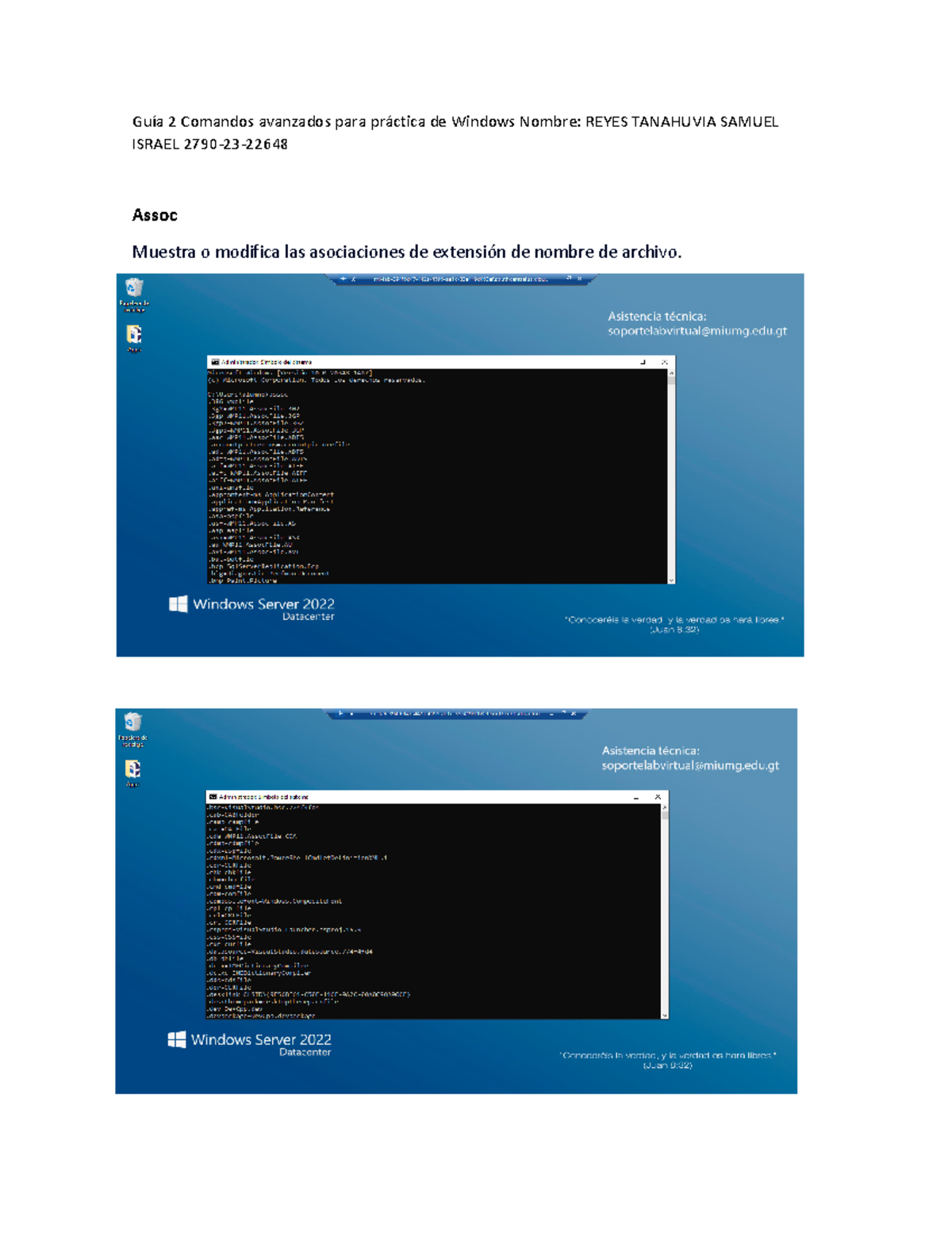 Guía 2 Comandos avanzados para práctica de Windows - GuÌa 2 Comandos ...
