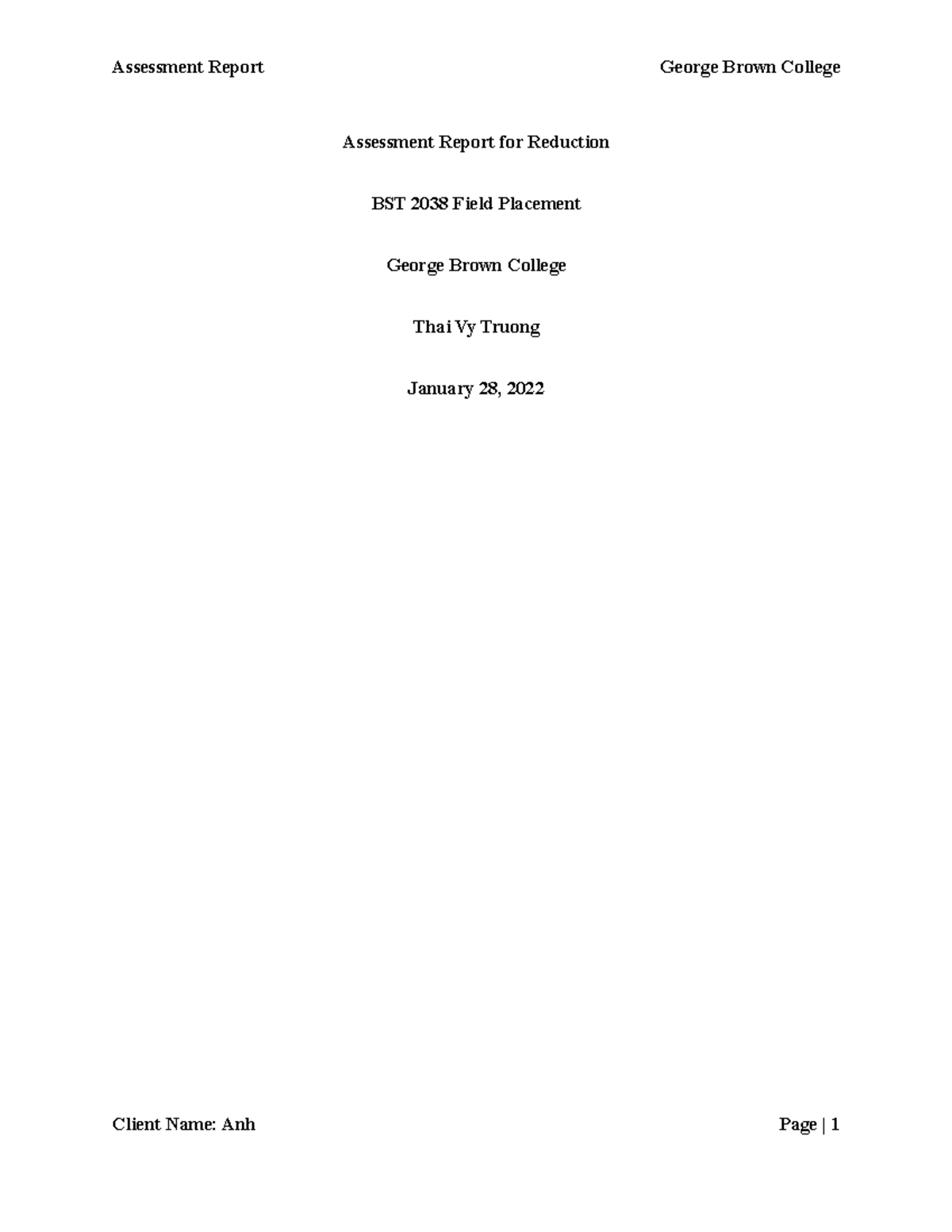 Assessment Report for Reduction - For the indirect sources, a ...