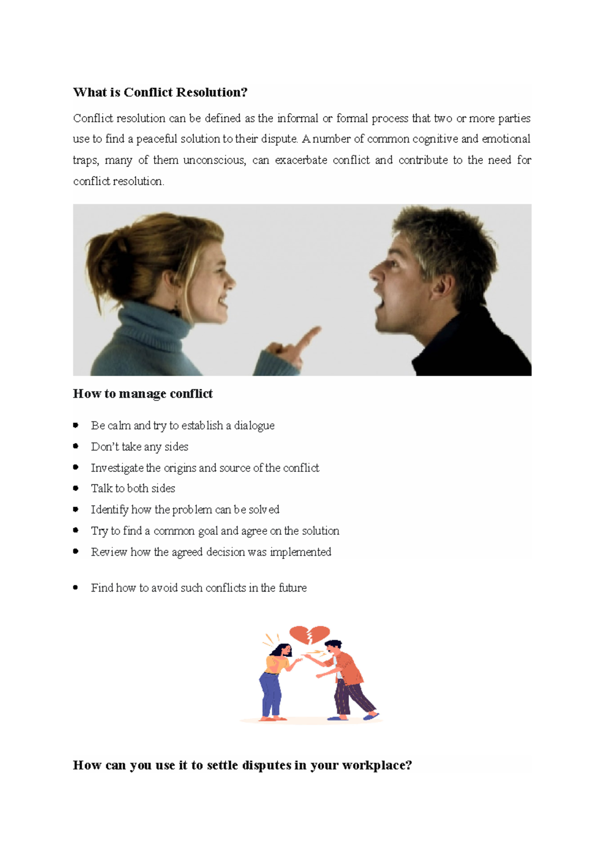 What is Conflict Resolution PMG - What is Conflict Resolution? Conflict ...