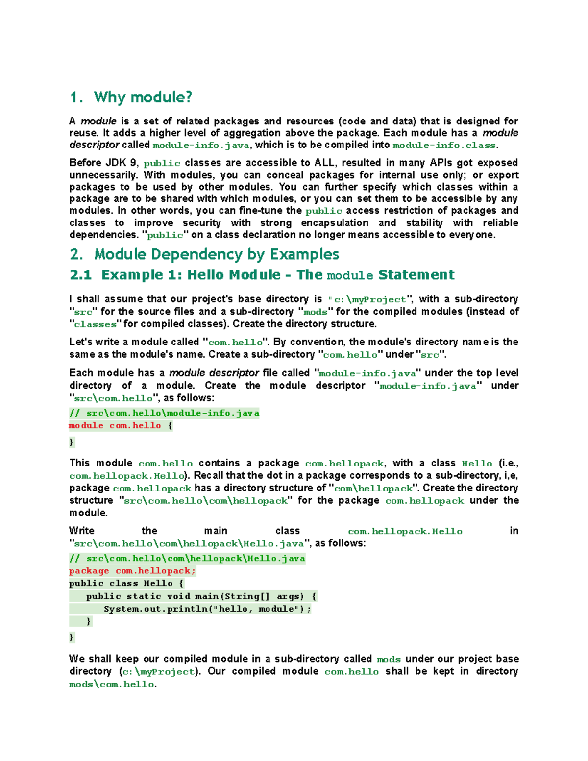 Java Programming Tutorial 97 1 Why Module A Module Is A Set Of Related Packages And