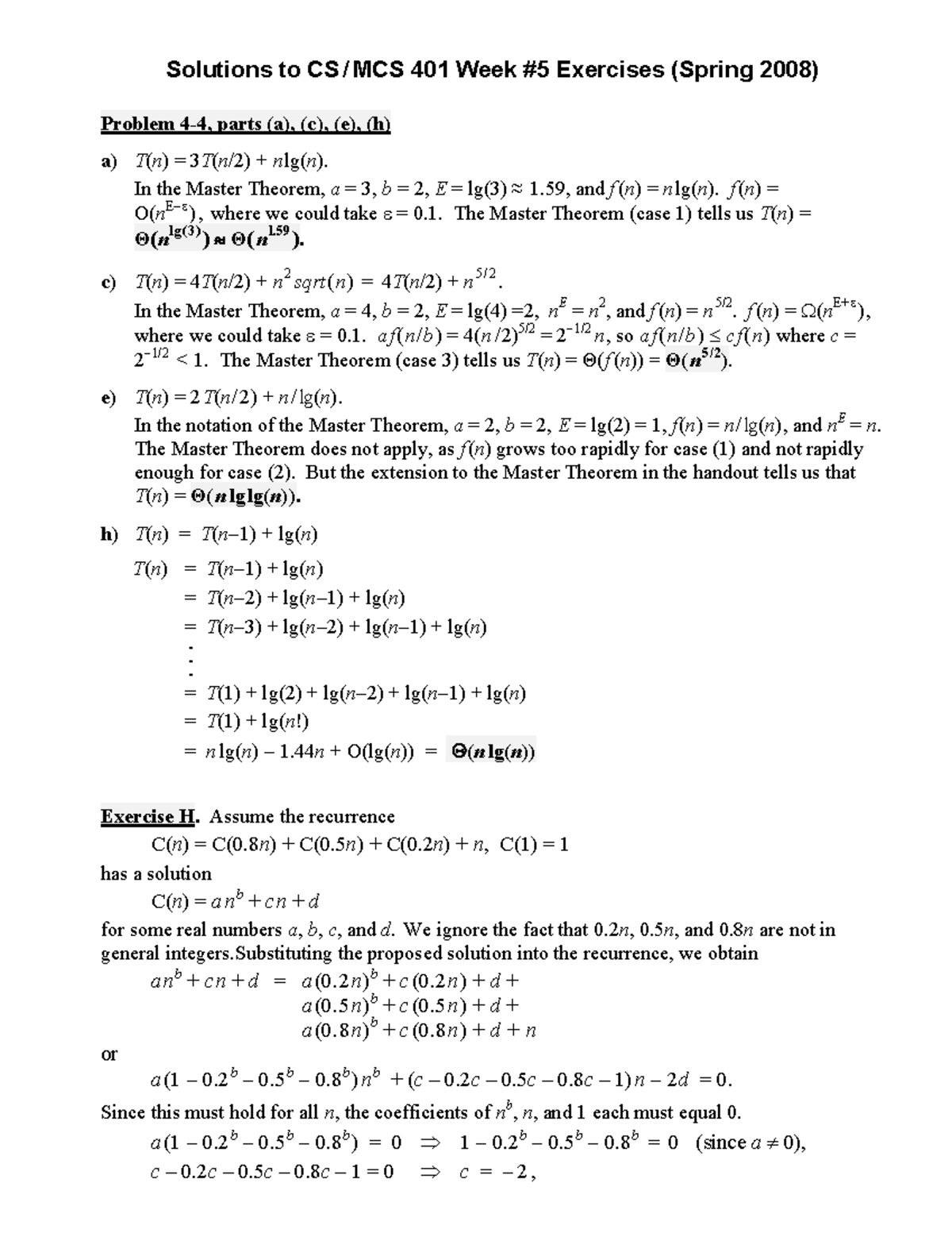 Solutions To CS M CS 401 Exercises Week 5 Solutions To CS MCS 401 solutions-to-cs-m-cs-401-exercises-week-5-solutions-to-cs-mcs-401