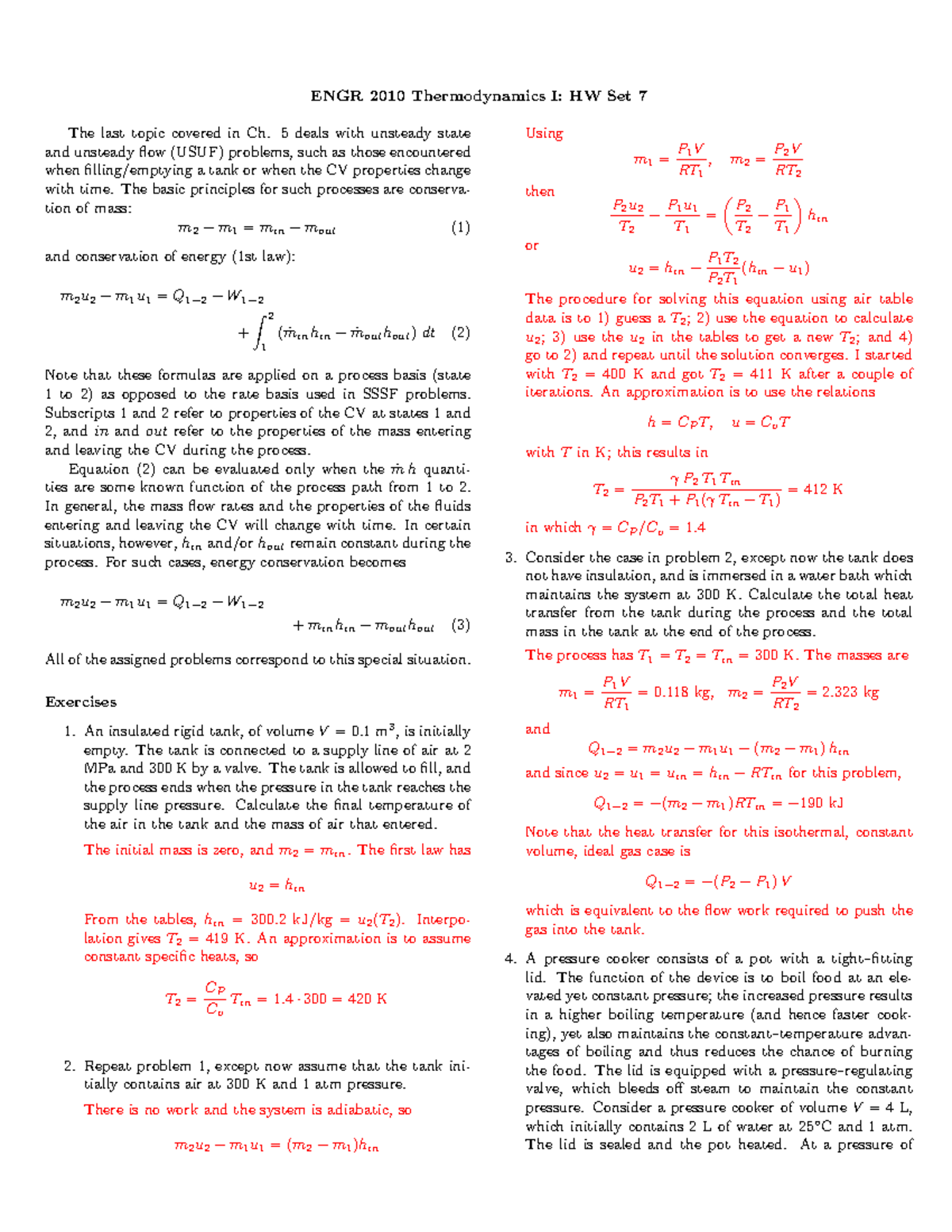 Engr2010-f11-hw07 - Practice materials - ENGR 2010 Thermodynamics I: HW ...