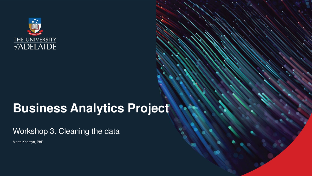 Business Analytics Project - week3 - 2024 - Business Analytics Project ...