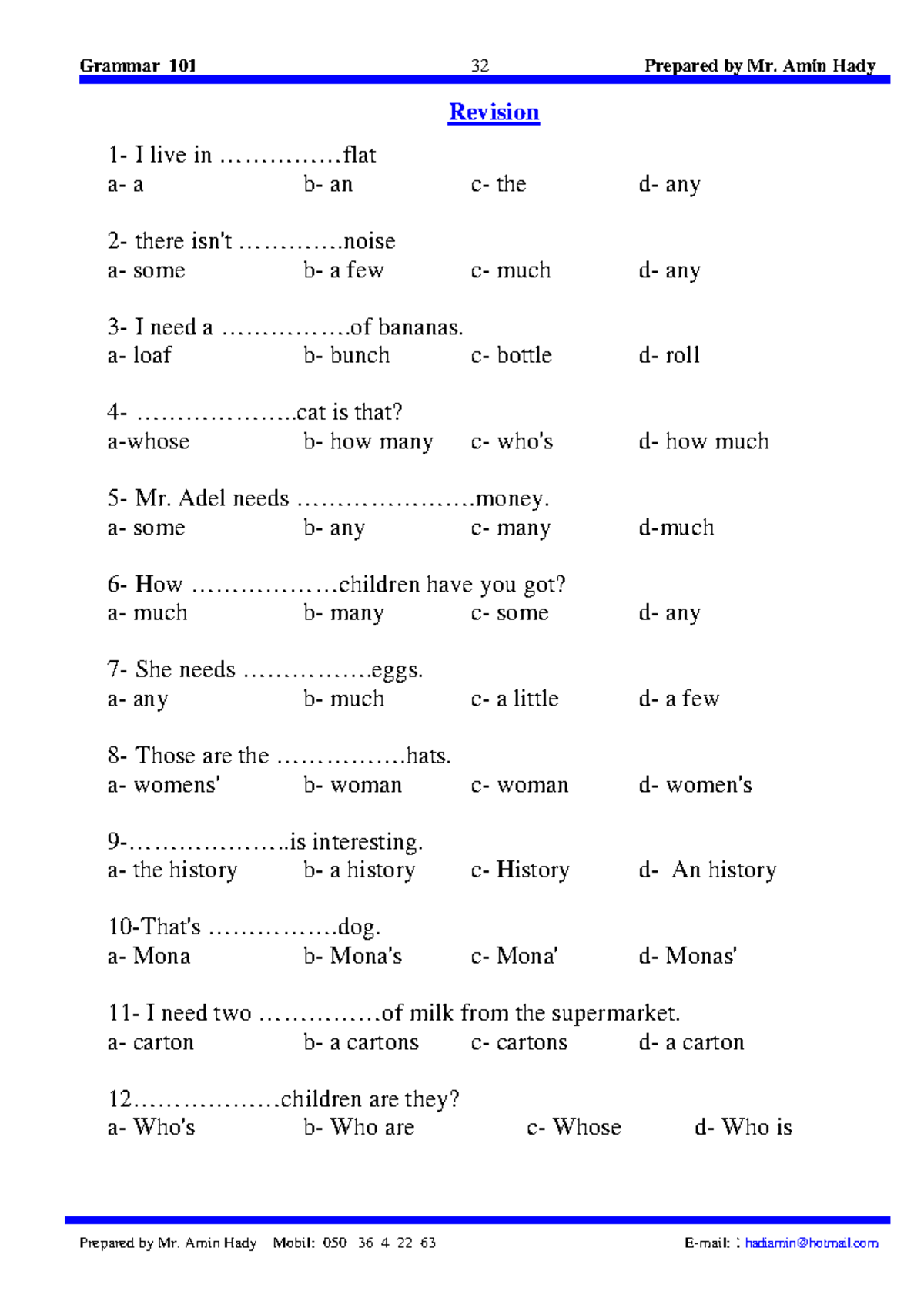 101 Grammar-32 - A very good course to improve your skills - Grammar ...