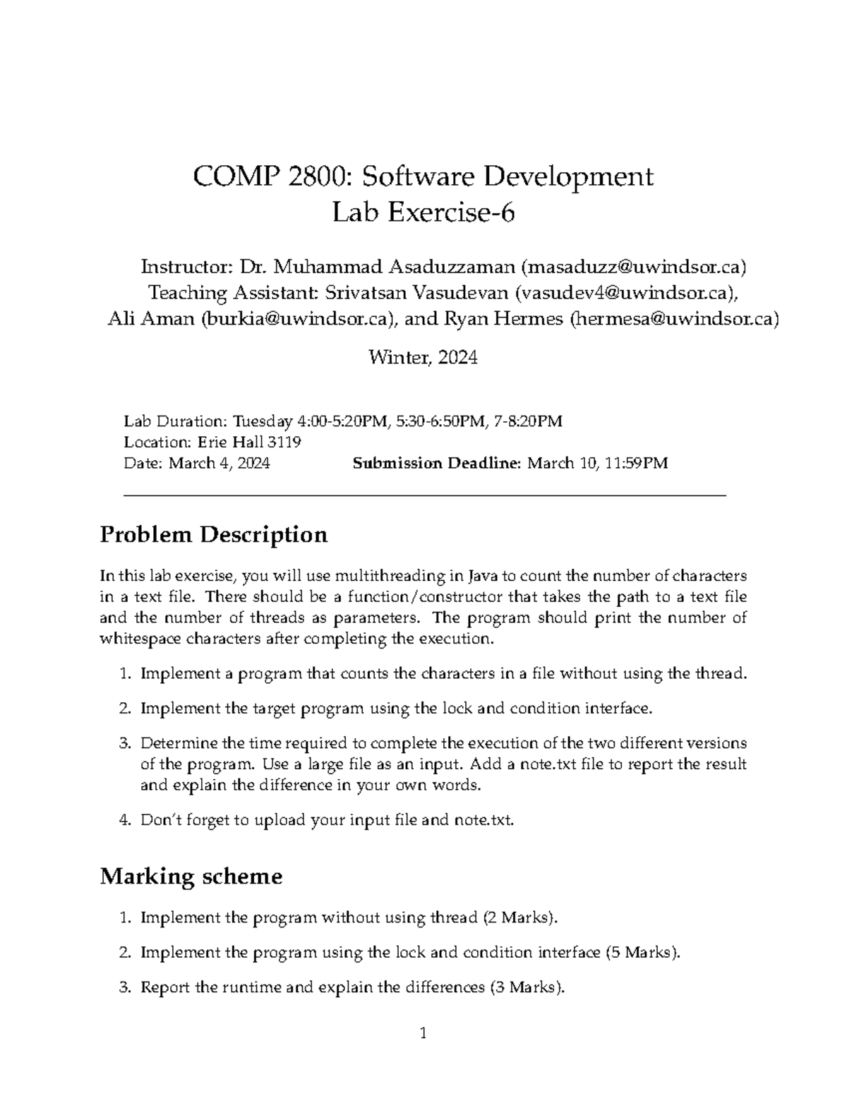 COMP2800 Lab Exercise-6 - COMP 2800: Software Development Lab Exercise ...