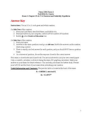 FA24 Final Exam Study Guide - CHEM 1212 Final Exam Study Guide Final ...