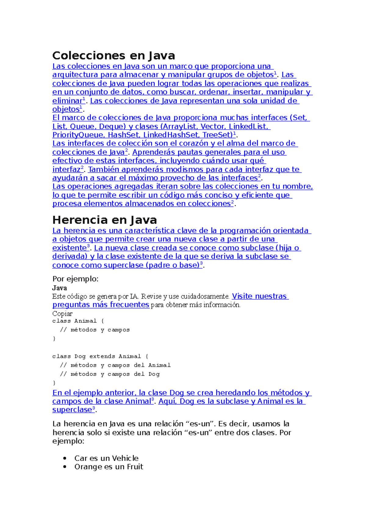 Colecciones en Java - COLLECIONES JAVA HERECNIA RESUMEN BREVE DE LSO ...