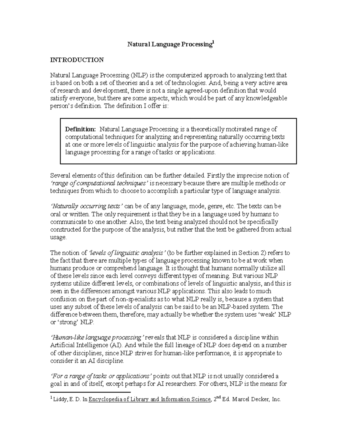 5b. Natural Language Processing #1 - Natural Language Processing 1 ...