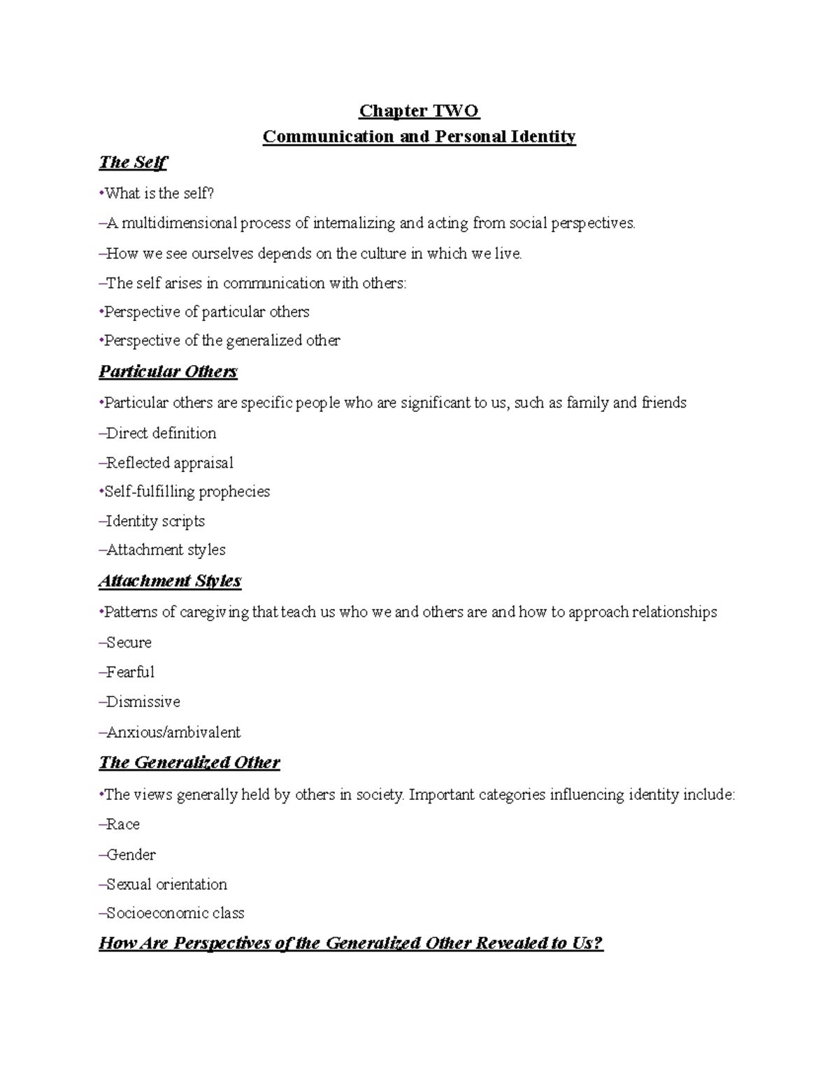 Chapter TWO - These are short notes about Communication and Personal ...