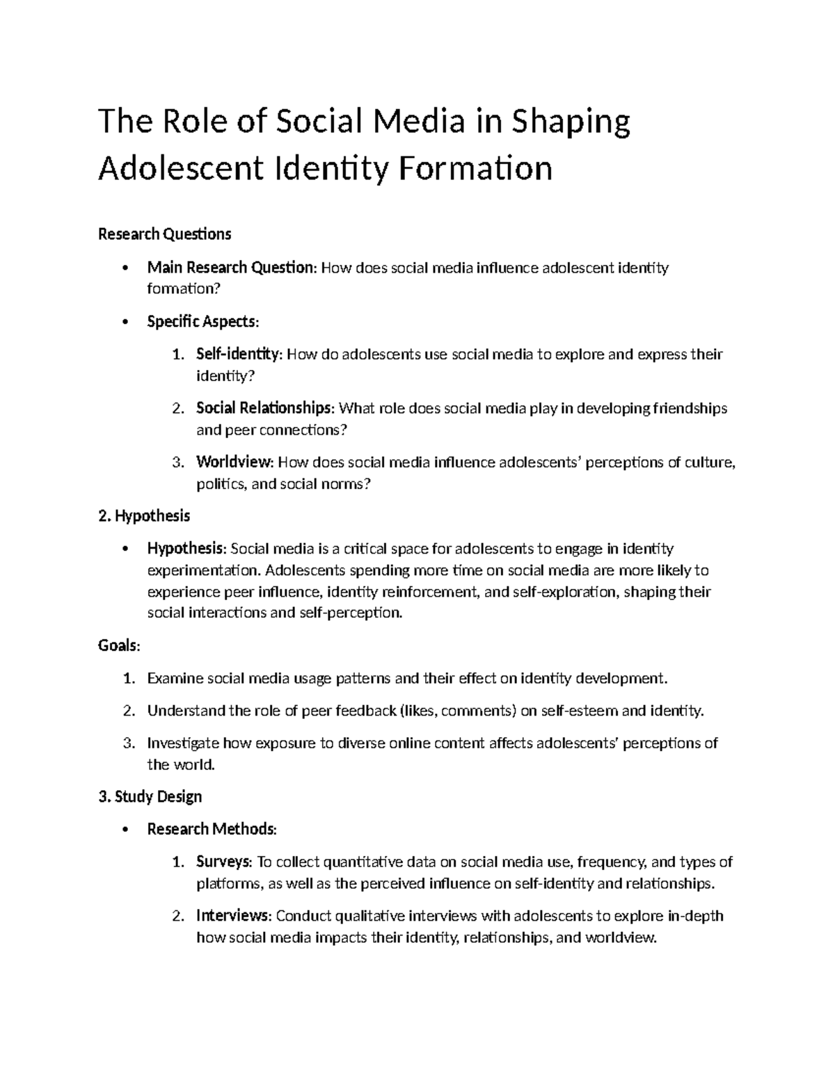 The Role of Social Media in Shaping Adolescent Identity Formation - The ...