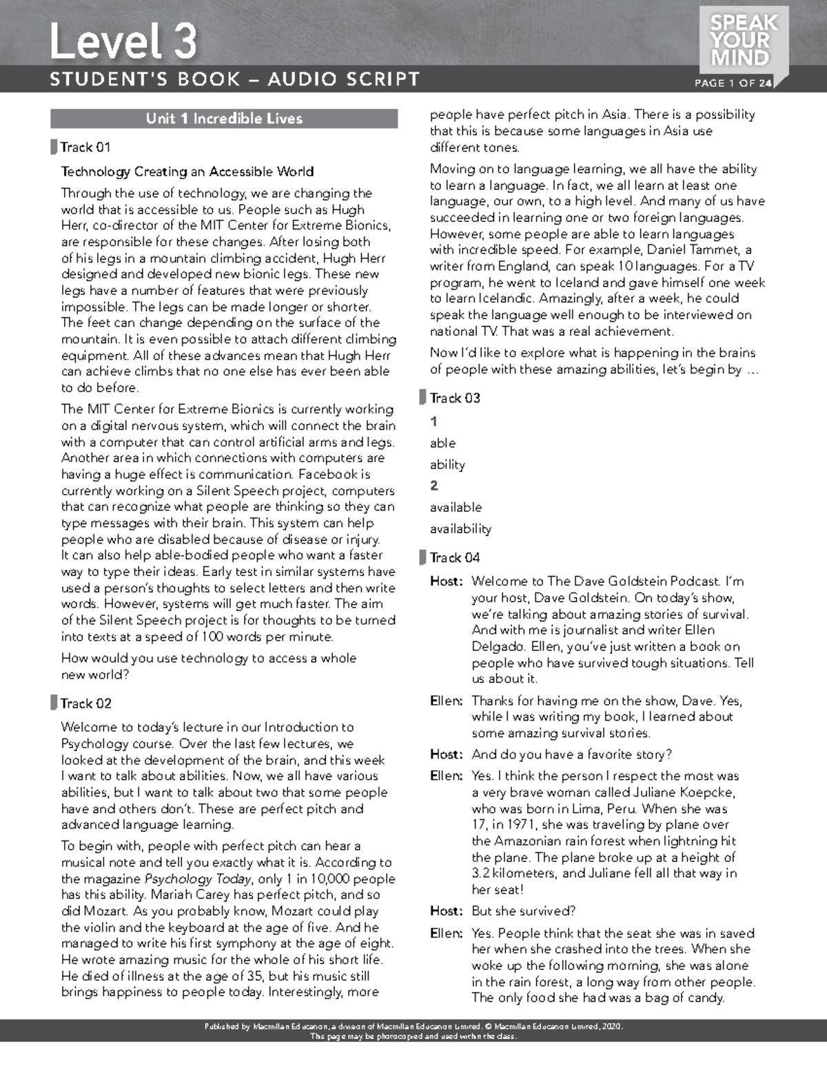 SYM 3 SB Audio Script - Objective: 'This project-based course equips ...