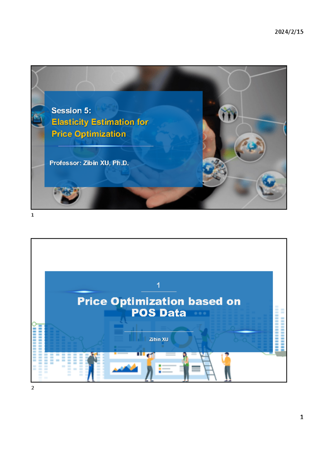 Session 5A Linear Models for Pricing - Session 5: Elasticity Estimation for Price Optimization ...
