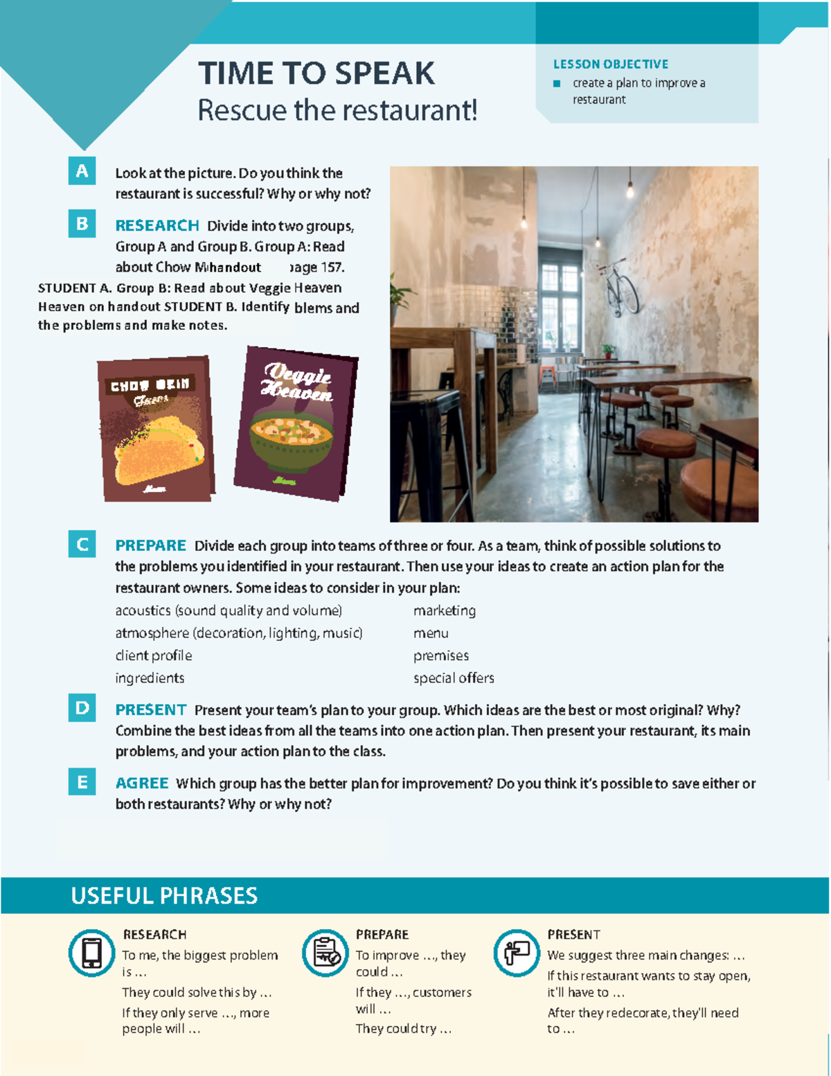 BUS 2.0 Level 4 Lesson Plan 2 Handout 4 - USEFUL PHRASES 2. To check ...