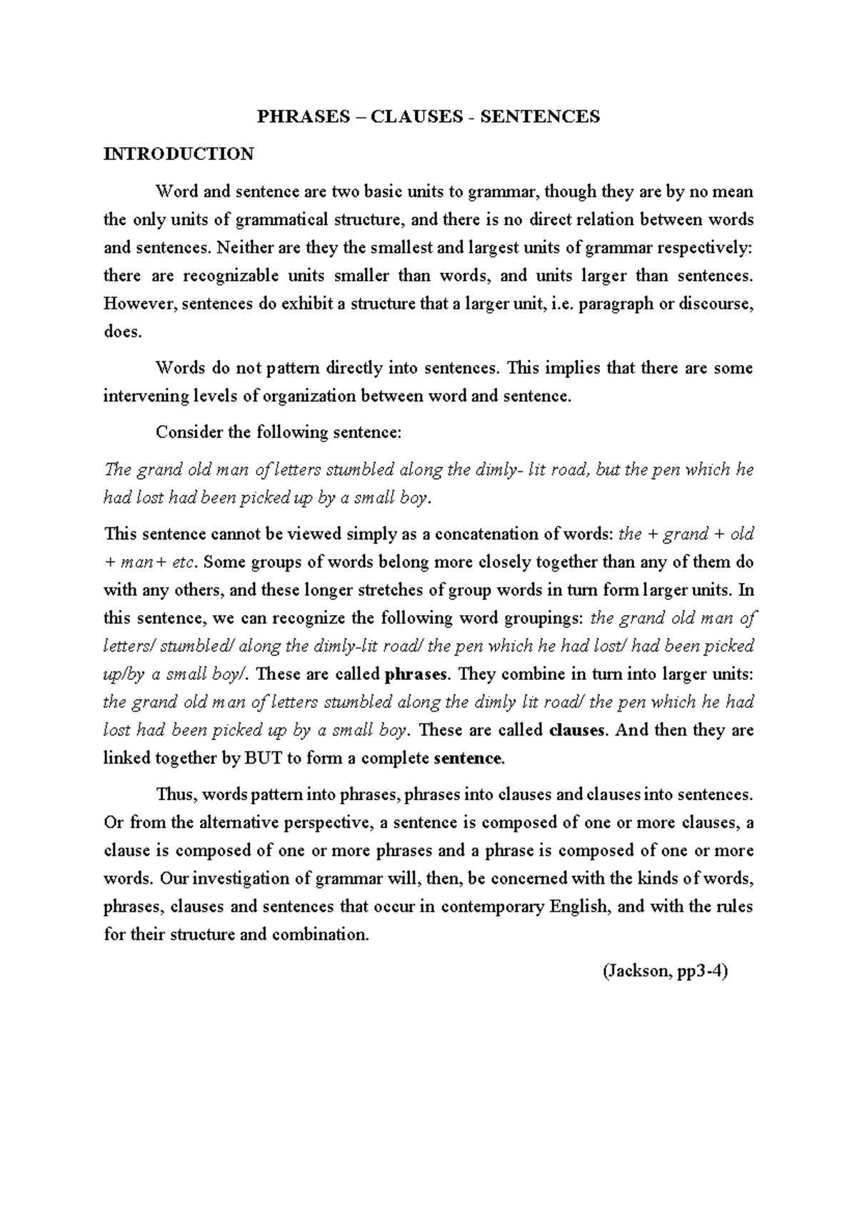 Phrases(9-23) - cấu trúc đa dạng - PHRASES – CLAUSES - SENTENCES ...