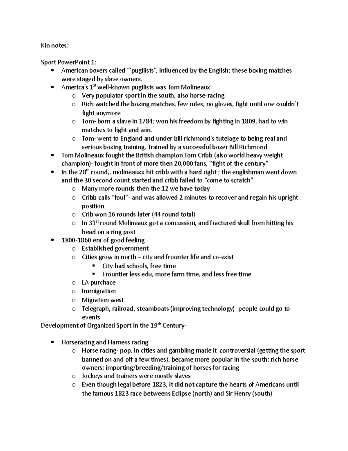 Kin notes - Dorthory Jacobson lecture material for test 2, and exam 2 ...