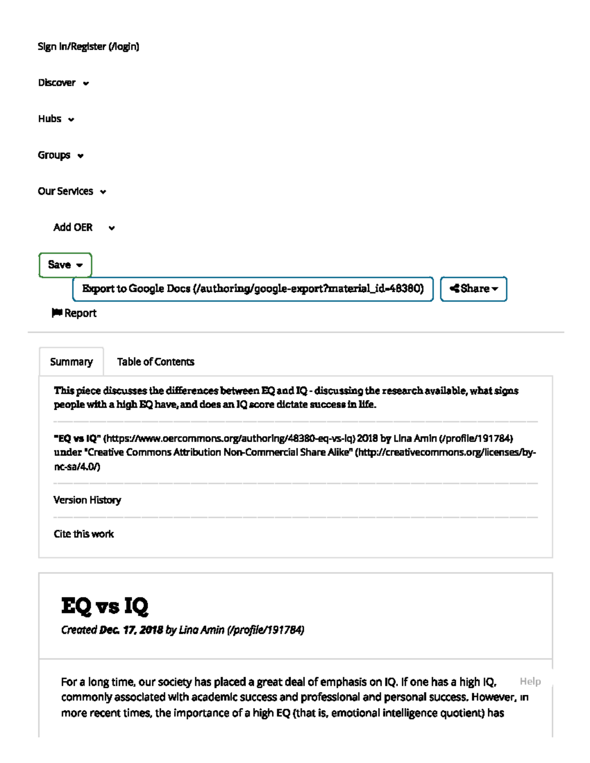 EQ vs IQ - EQ vs IQ - Sign Discover v Hubs v Groups v Our Services v ...
