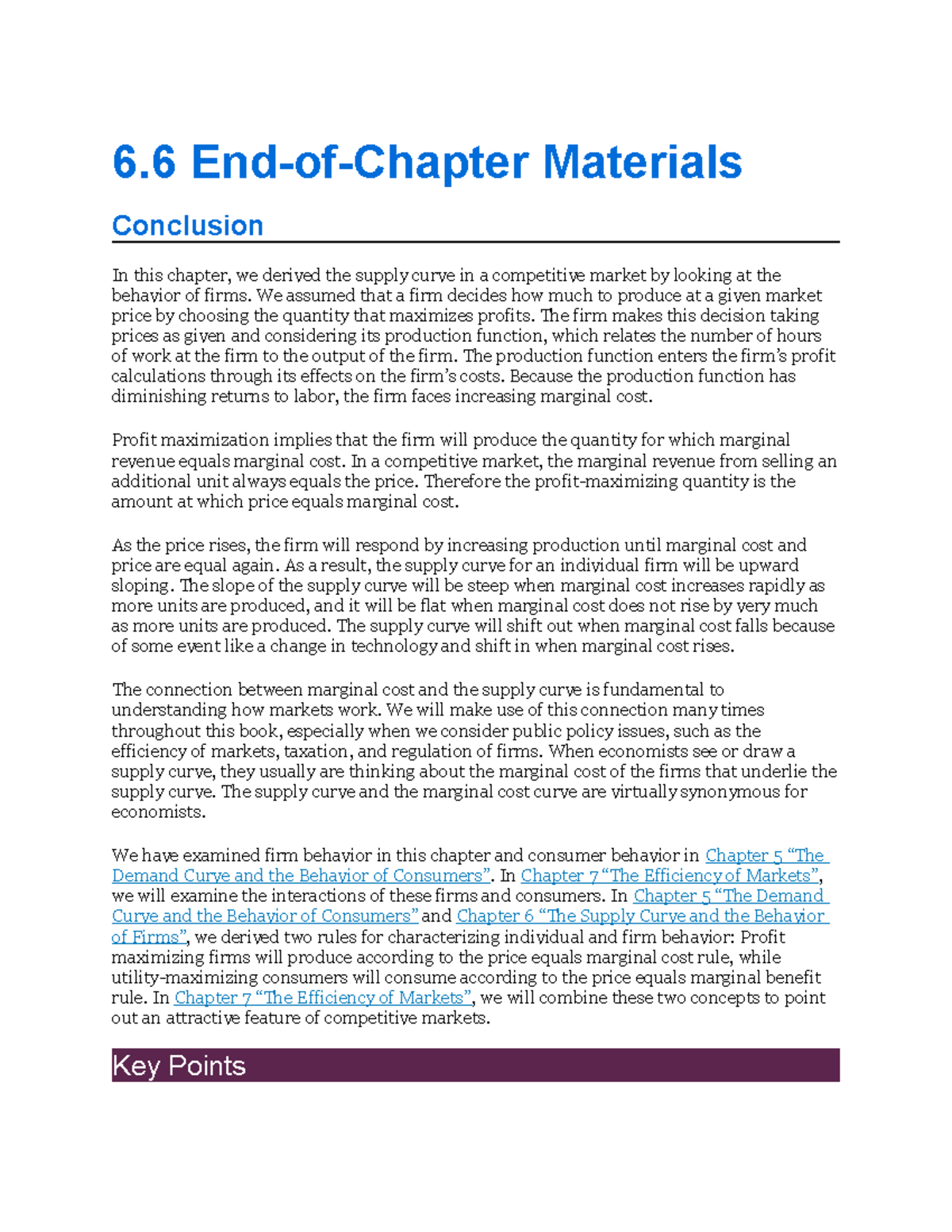 6.6 End-of-Chapter Materials - 6 End-of-Chapter Materials Conclusion In ...