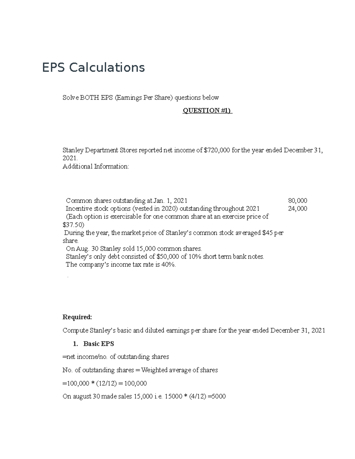 EPS Calculations (Auto Recovered) working - EPS Calculations Solve BOTH ...