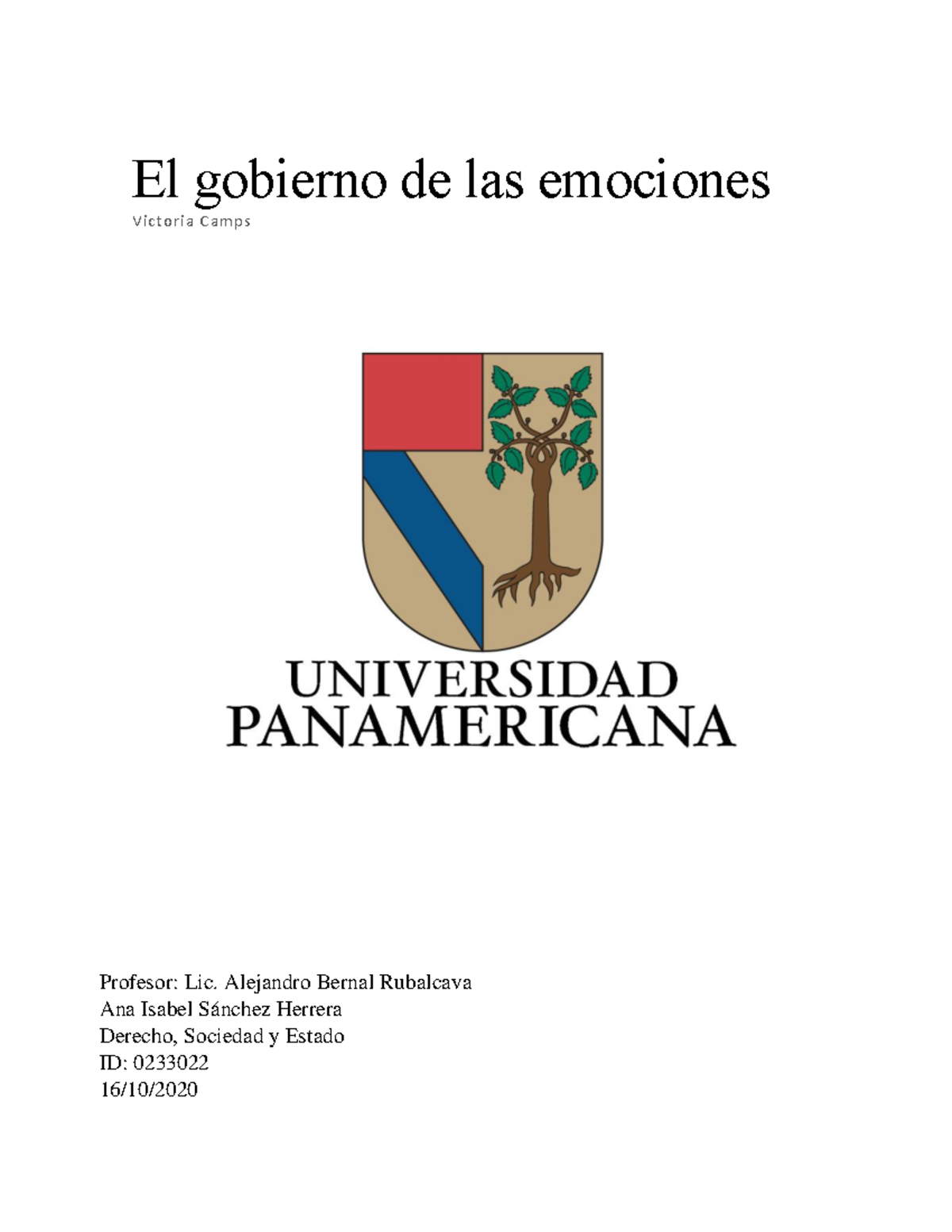 El gobierno de las emociones - Alejandro Bernal Rubalcava Ana Isabel ...