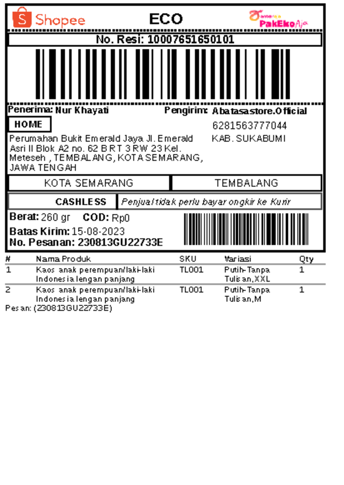 4antr Fsdfsd Kab Sukabumi Home No Pesanan 230813gu22733e